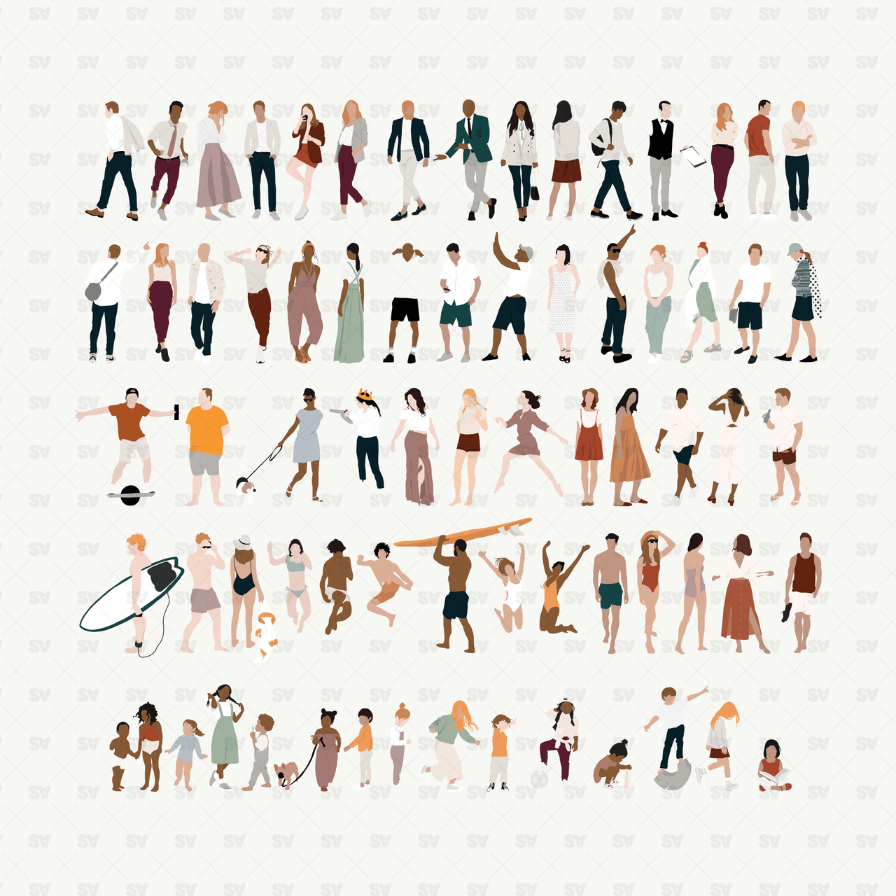 People Mega Vector Pack - 70 Figures – Studio Alternativi