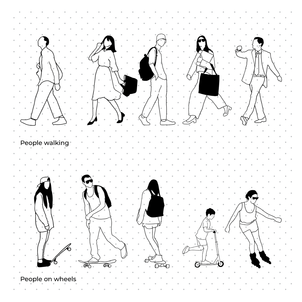 Urban People Vector Pack - 30 Figures – Studio Alternativi
