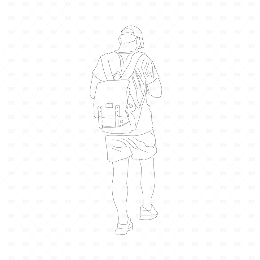 100 People for architectural drawings | AI DWG | Studio Alternativi