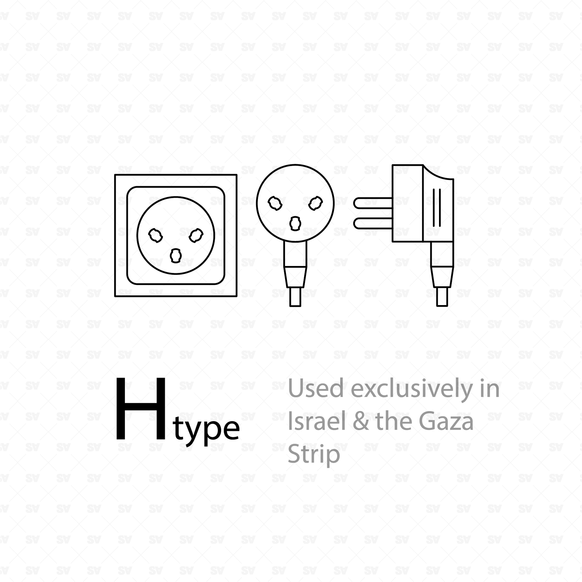 CAD & Vector Power Socket Plug Types Set – Studio Alternativi