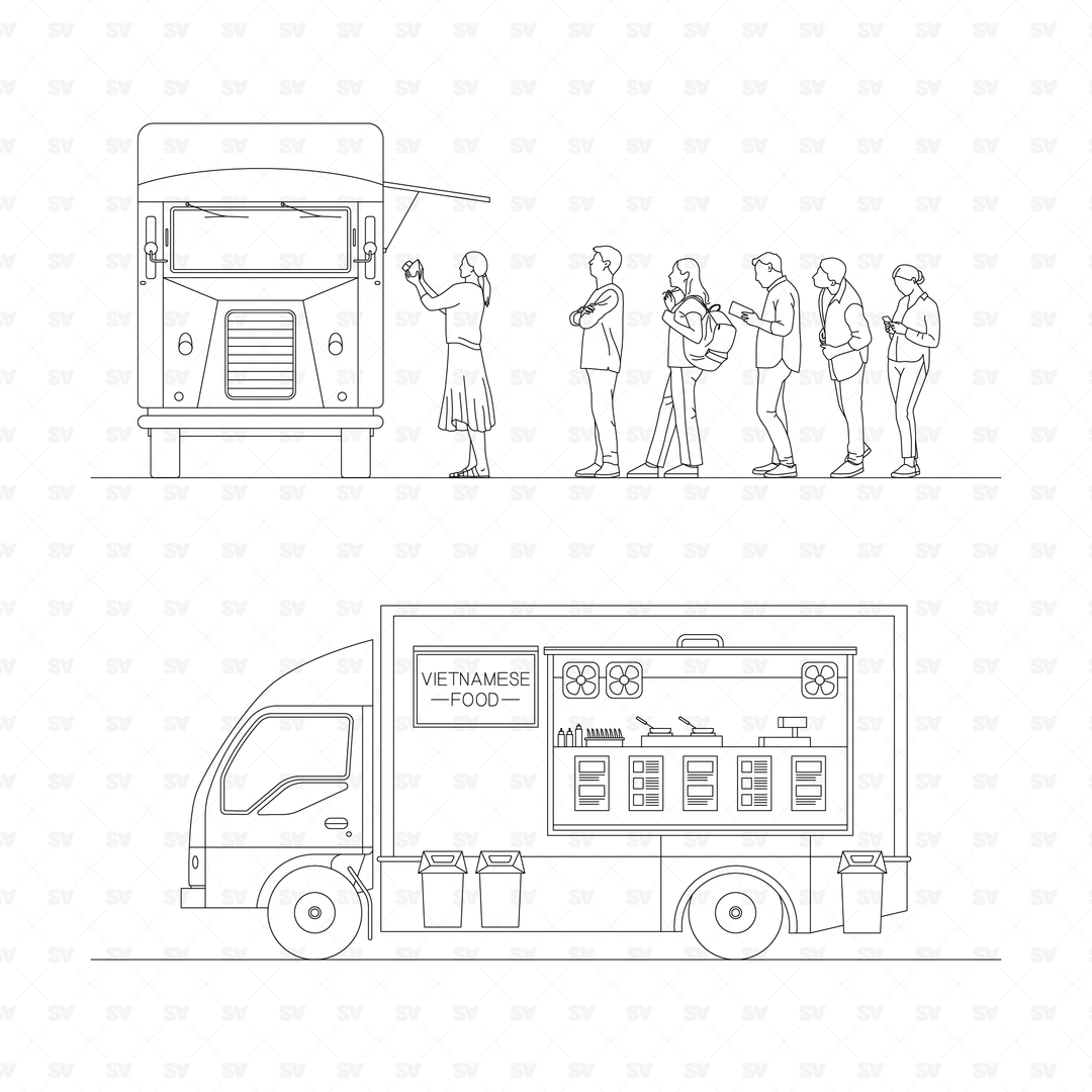 CAD & Vector Food Trucks Mega-Pack | Studio Alternativi