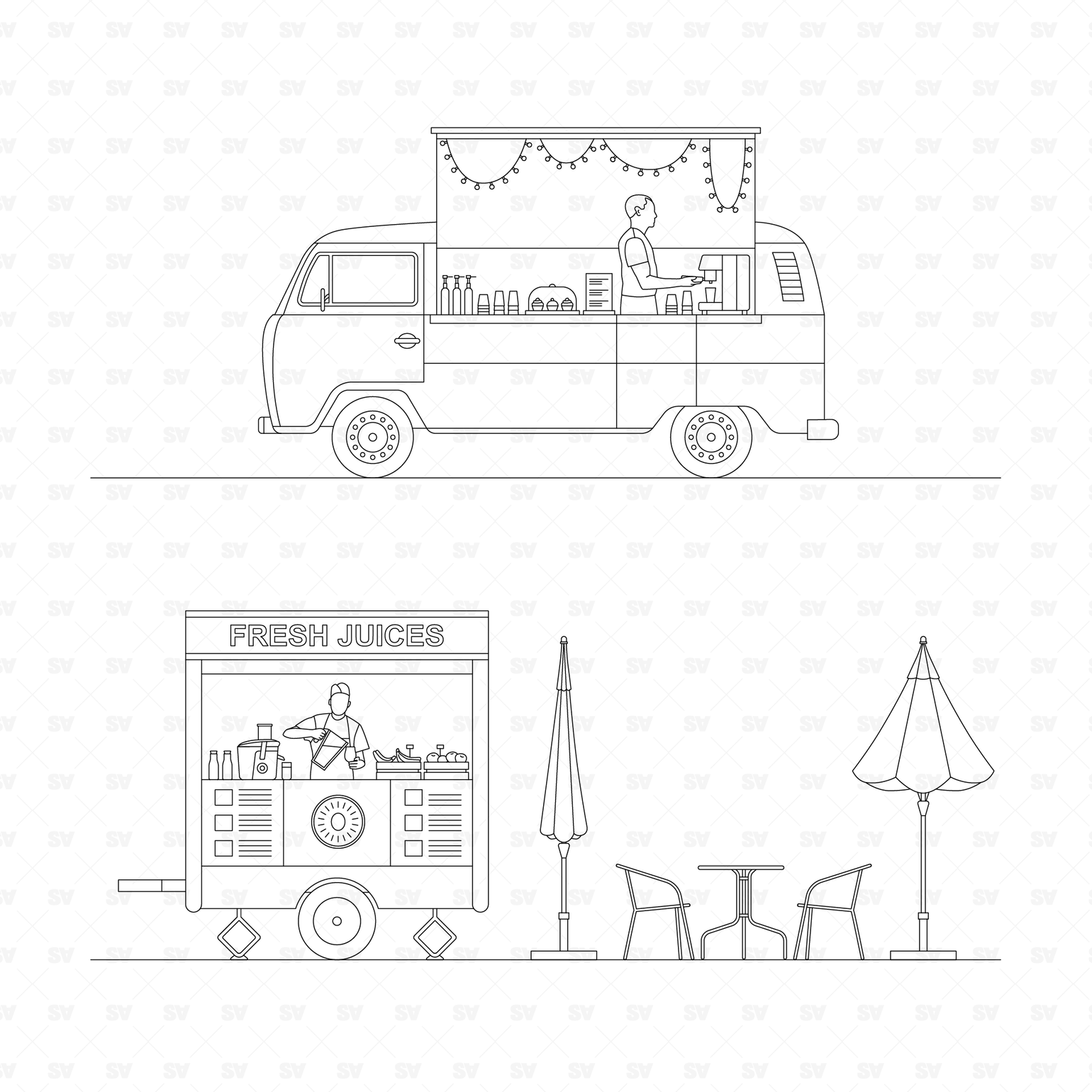 CAD & Vector Food Trucks Mega-Pack | Studio Alternativi