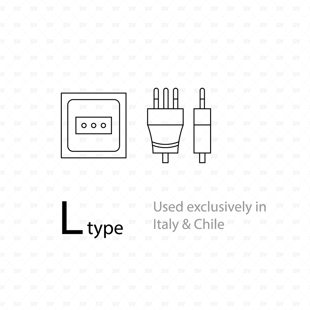 CAD & Vector Power Socket Plug Types Set – Studio Alternativi