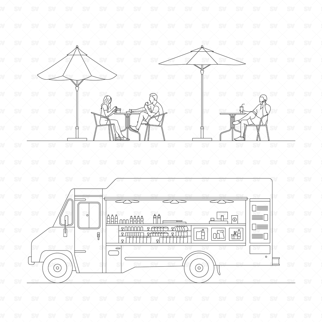 CAD & Vector Food Trucks Mega-Pack | Studio Alternativi
