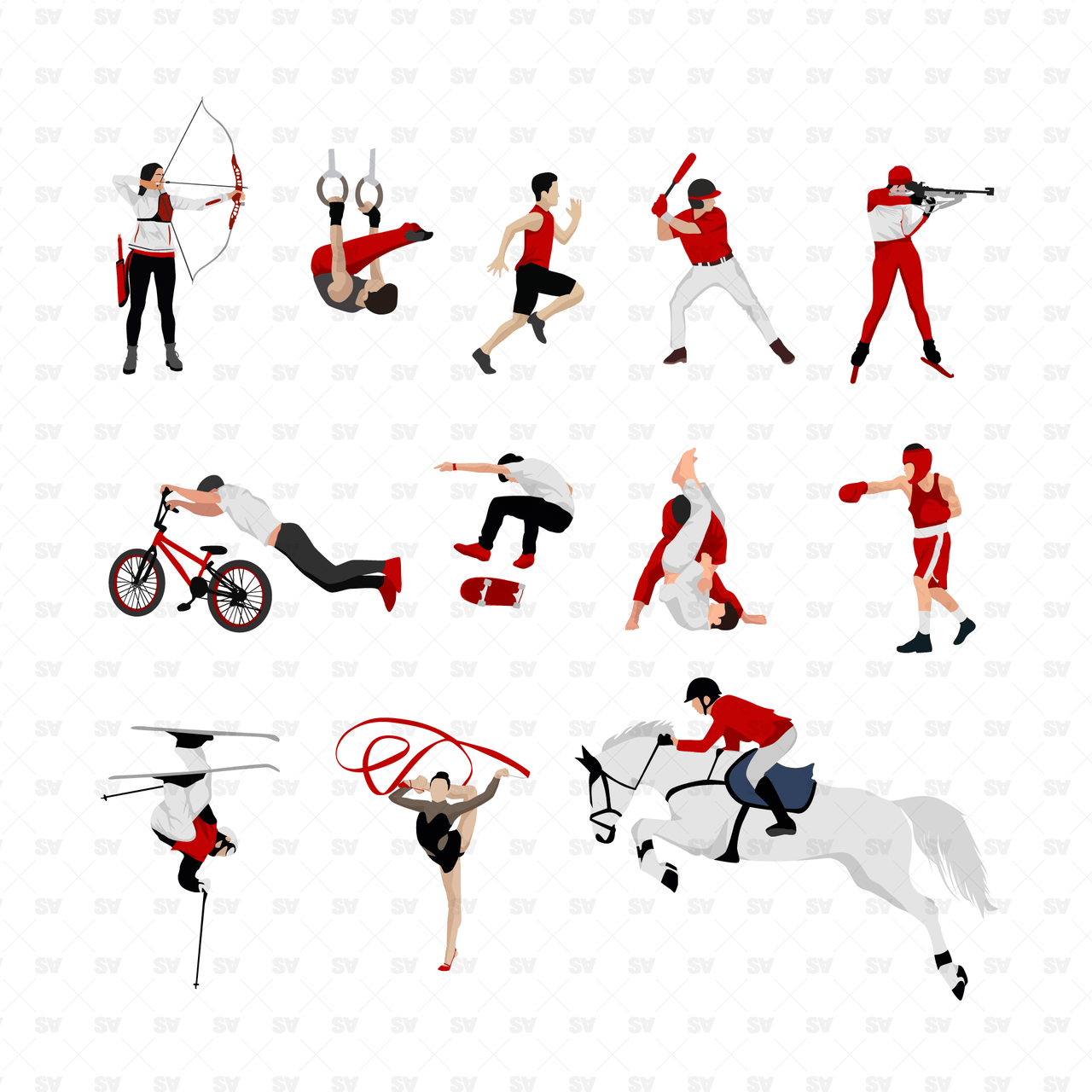 Olympic Sports Mega Pack: 51 Illustrated Figures – Studio Alternativi