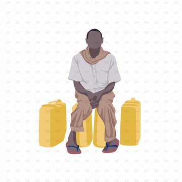 Illustrated Flat Vector African People | AI PNG Download | Studio ...