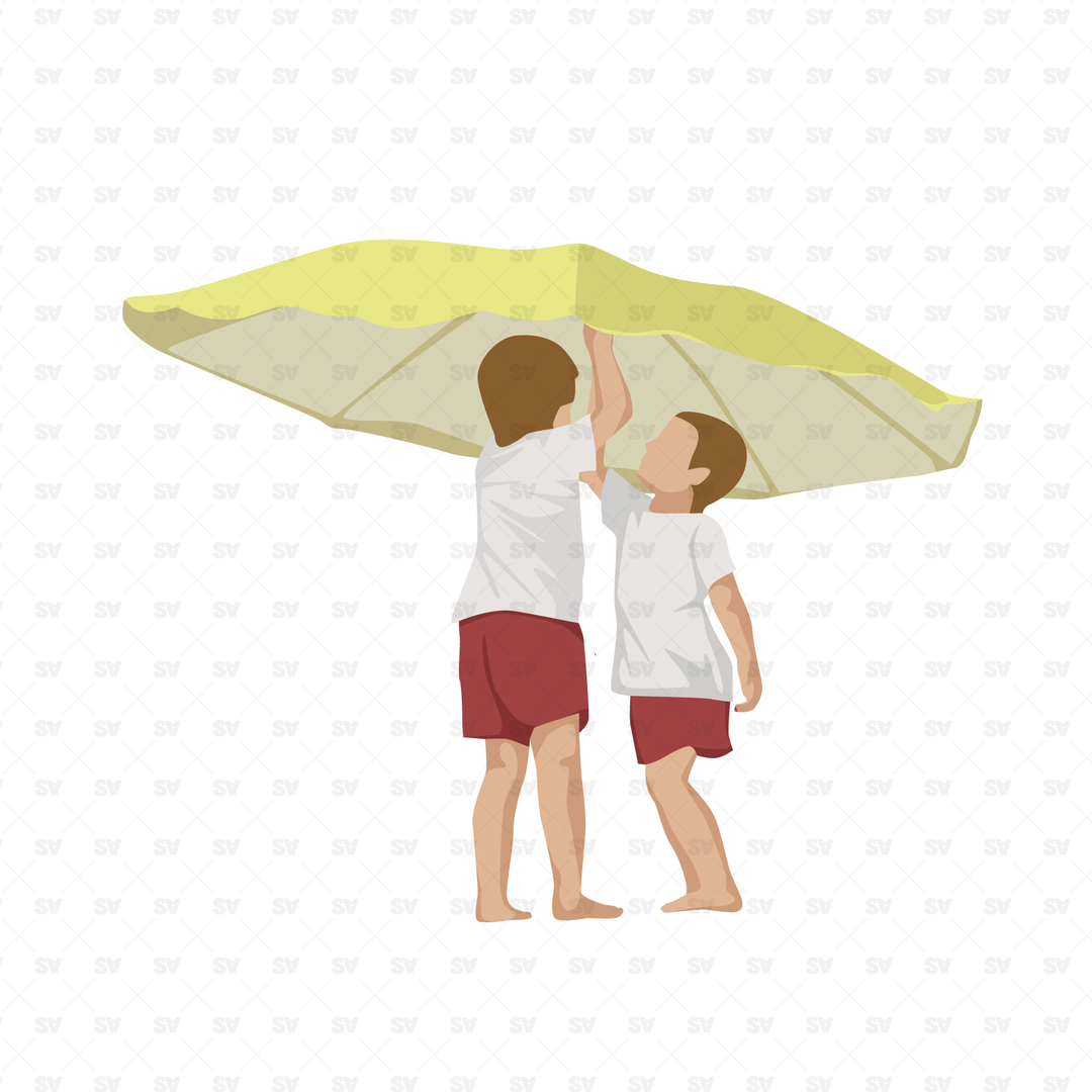 33 Illustrated Flat Vector Beach People | AI PNG Download | Studio ...