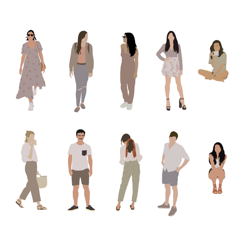 Vector Human Scales: Pack of 10 Characters – Studio Alternativi