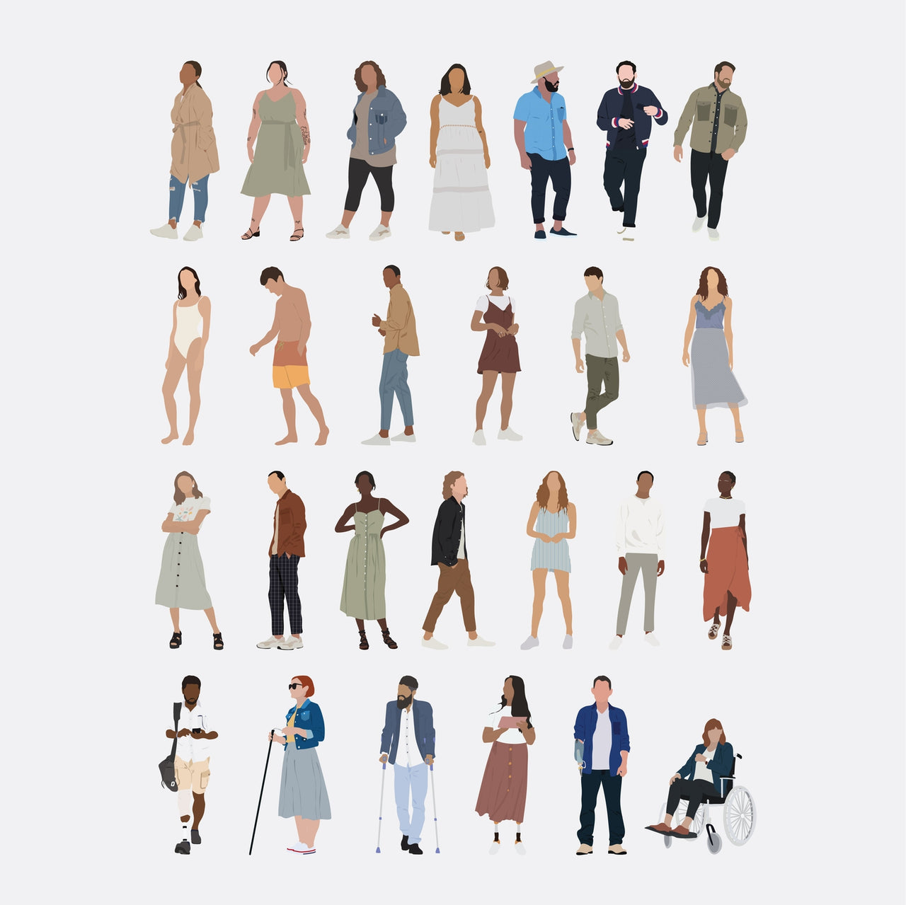 Illustrated Characters (Vector files) - Free download – Studio Alternativi