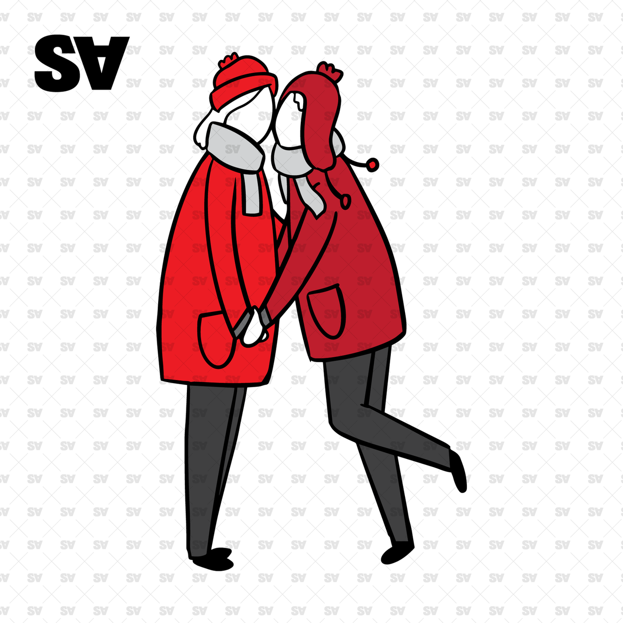 Winter People Set: 24 Cozy Characters – Studio Alternativi