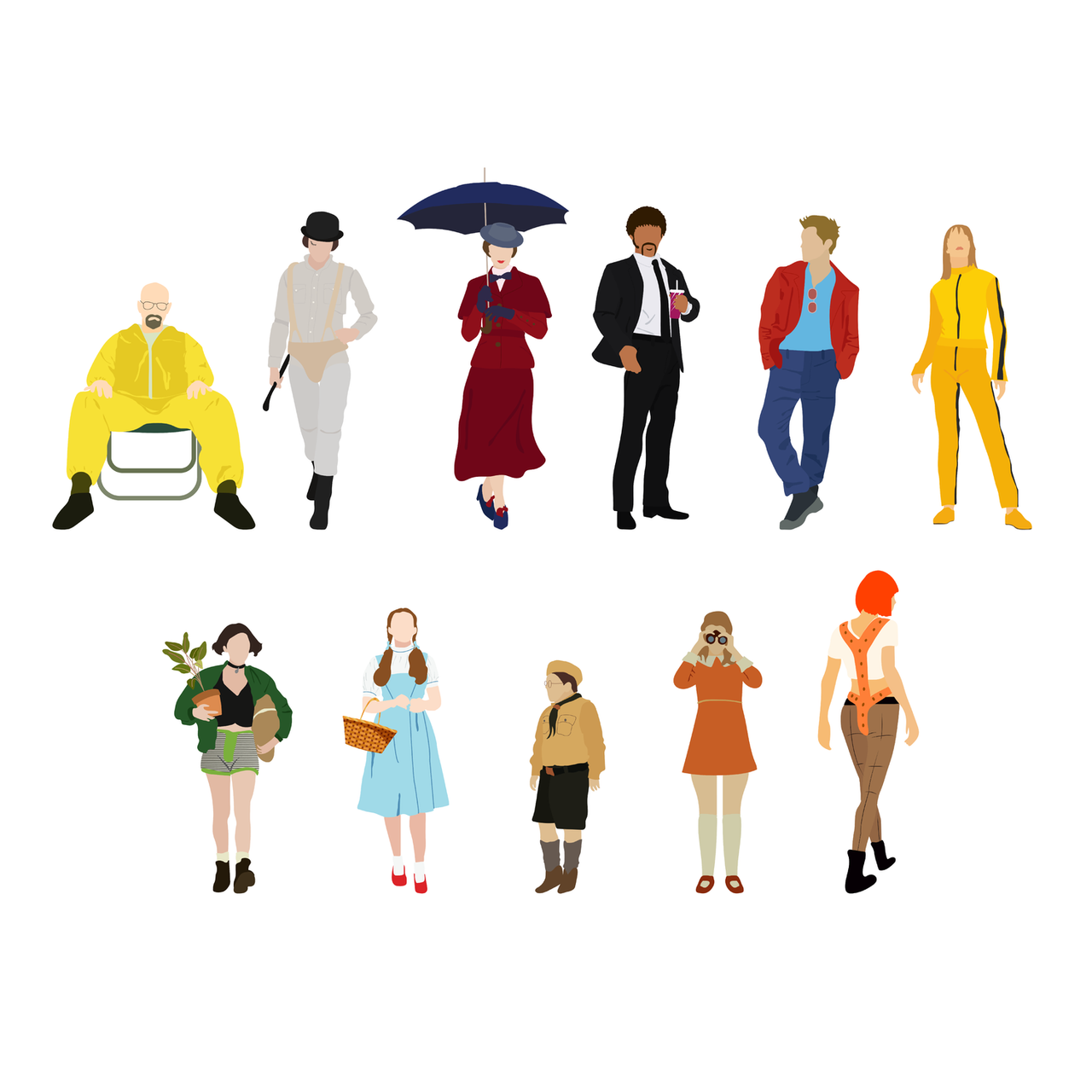Famous Characters Pack - 11 Iconic Illustrations – Studio Alternativi
