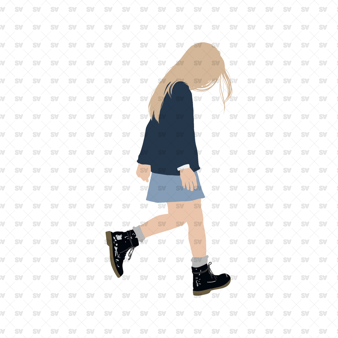 Vector Flat Kids illustration | AI EPS PNG | Studio Alternativi